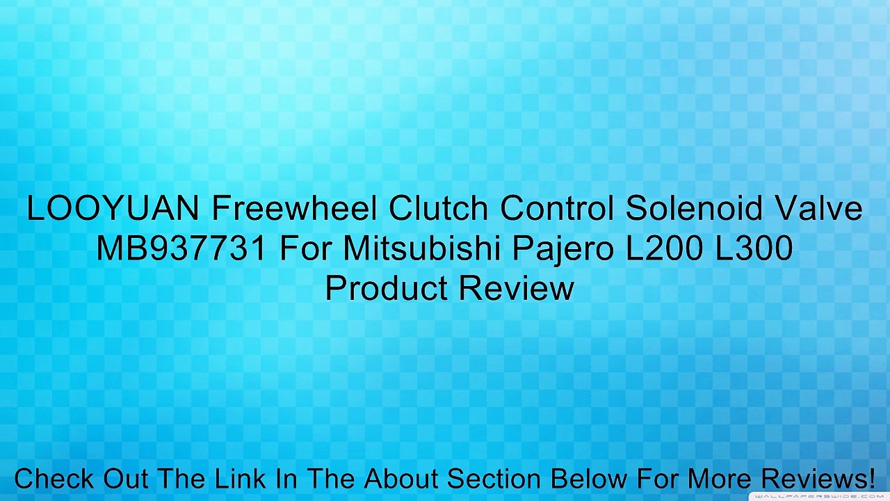 LOOYUAN Freewheel Clutch Control Solenoid Valve MB937731 For Mitsubishi ...
