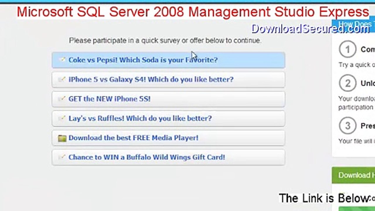 Microsoft SQL Server 2008 Management Studio Express (32-bit) Serial ...