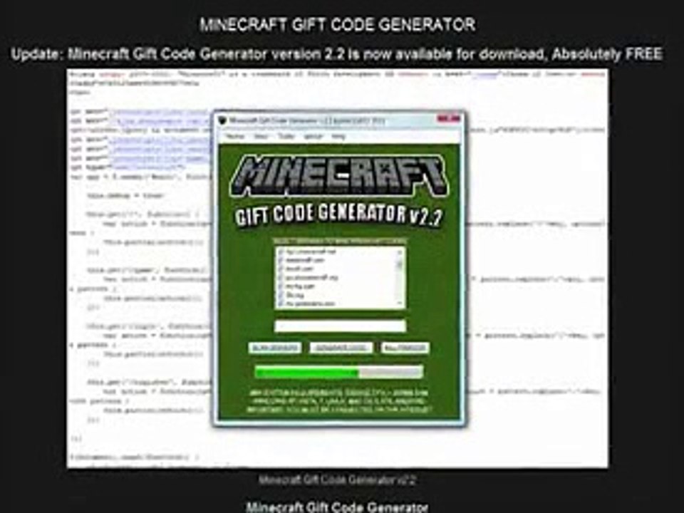 MINECRAFT GIFT CODE GENERATOR 1 4 7 NEW WORKING 2013 FREE MINECRAFT ...