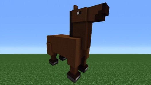 Minecraft Tutorial: How To Make A Horse Statue - video dailymotion