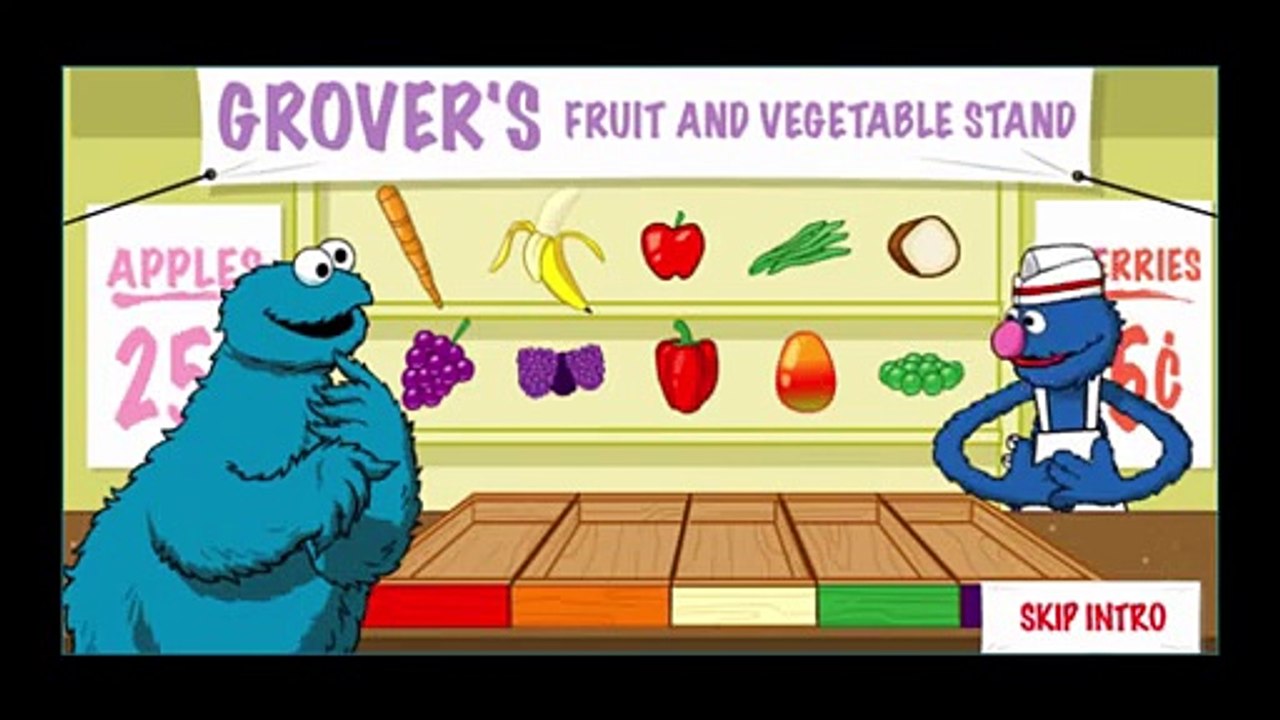 Sesame Street Color Me Hungry Cartoon Animation PBS Kids Game Play ...