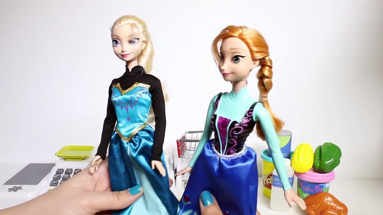 FROZEN CASH REGISTER ★ Supermarket Disney Princess Anna Elsa Shopping ...