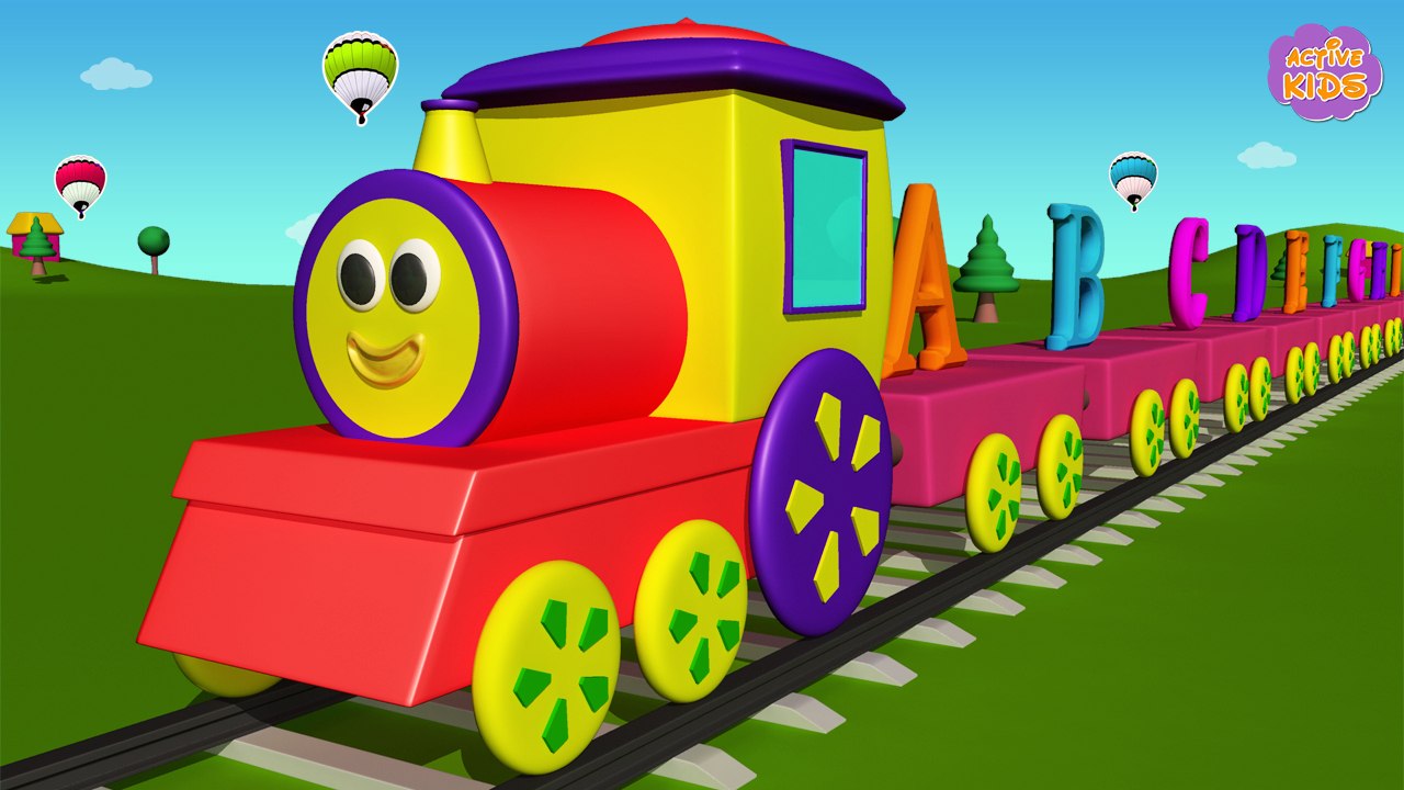 Alphabet Train For Kids | Learning ABC Letters For Children | 3D ...