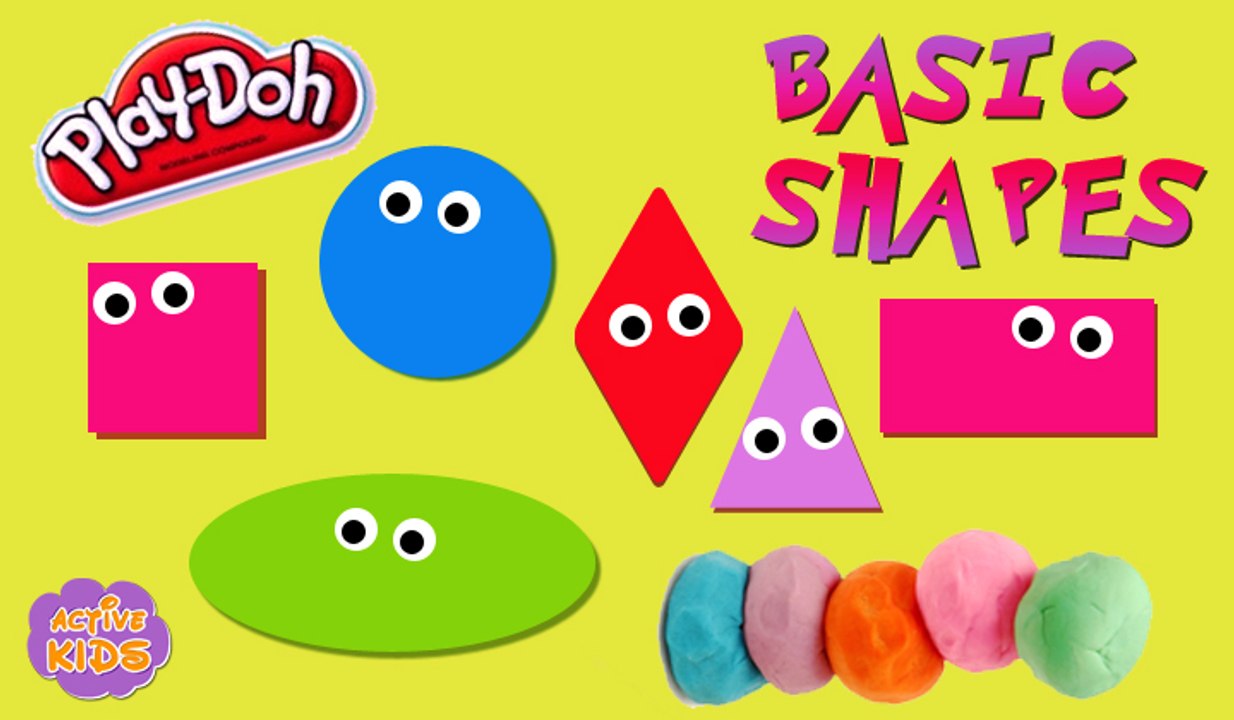 Play Doh - Shapes | Learning Triangle Squar Circle Shapes | Video For ...