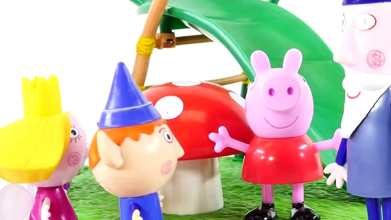 Play Doh Ben & Holly's Delivery Truck Peppa Pig Wise Elf Playdough Ice ...