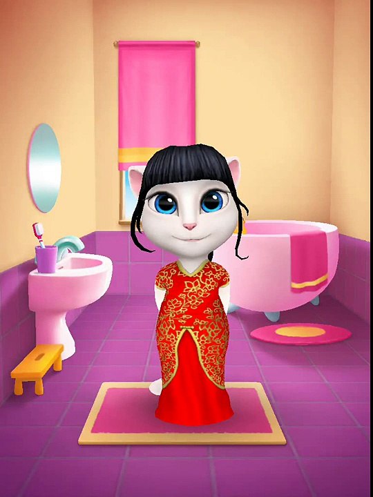 [My Talking Angela] Chinese makeup tutorial with Angela - video Dailymotion