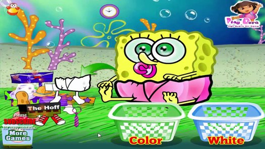 Đ SpongeBob game - SpongeBob washing clothes laundry game - Free games ...