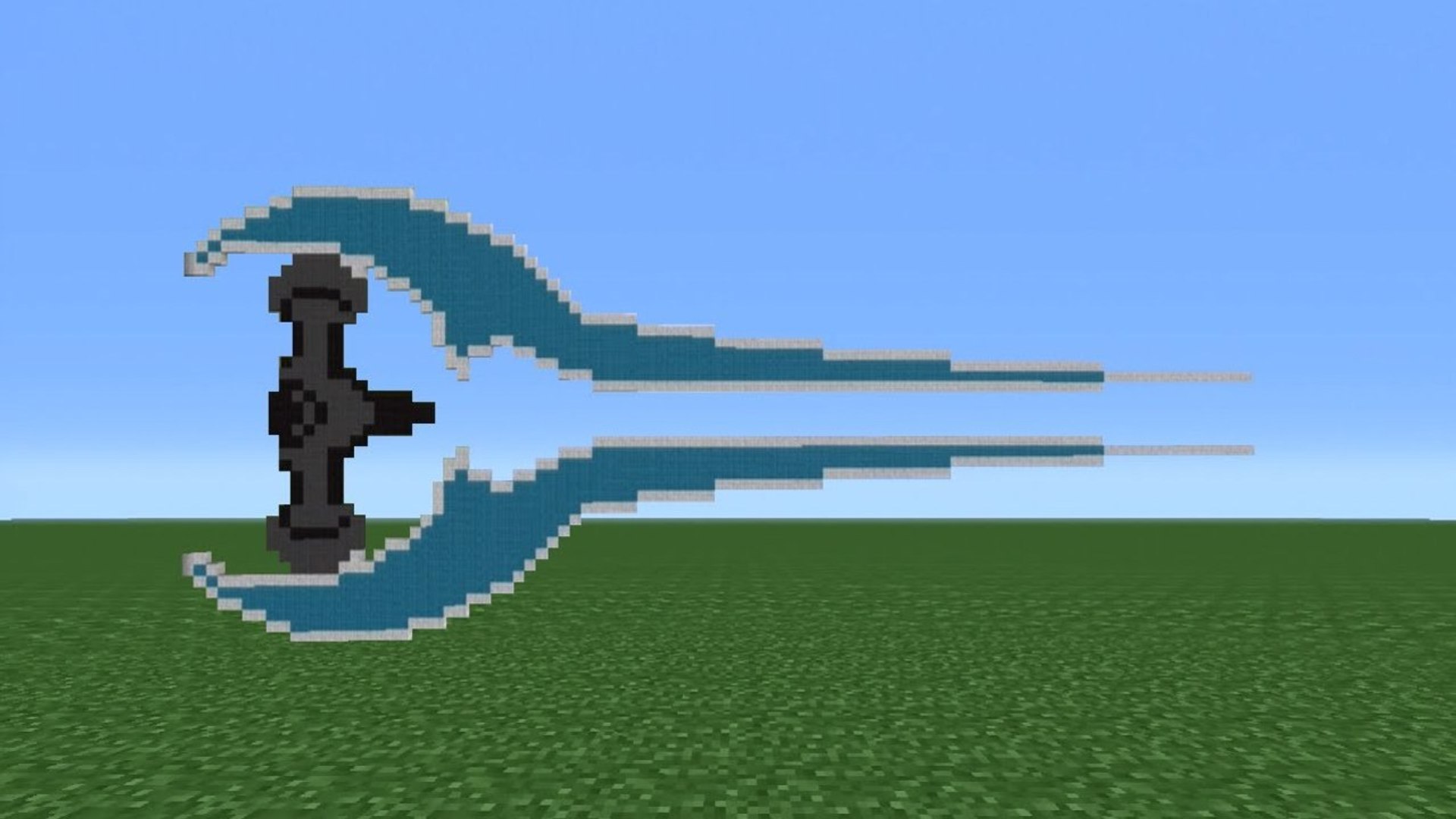 Minecraft Pixel Art Halo Sword