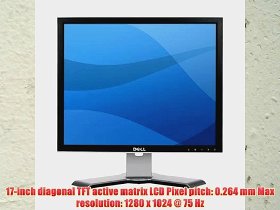 17 Dell 1708FPt DVI Blu-ray 720p LCD Monitor w/USB Hub & HDCP (Black ...