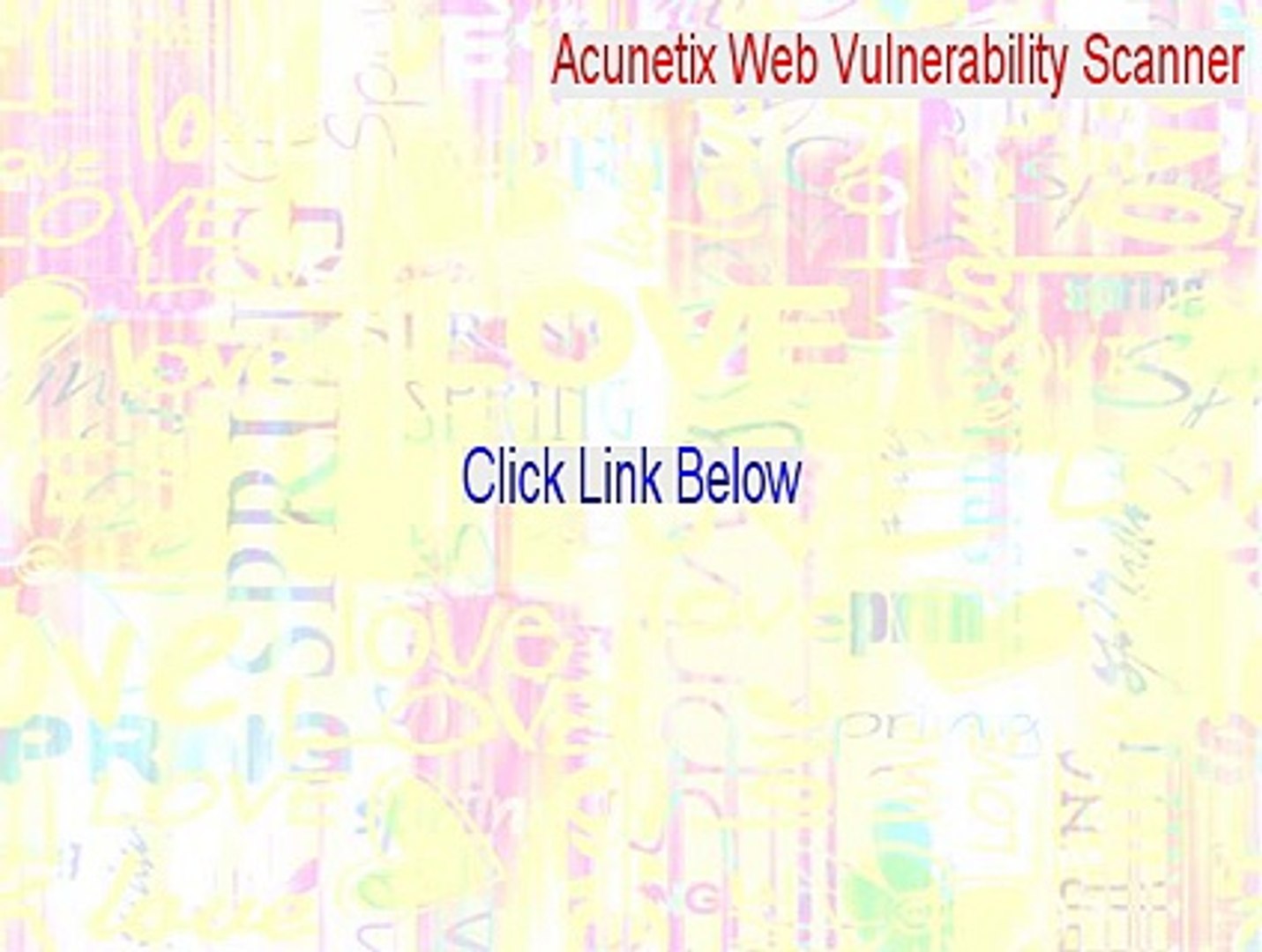 Acunetix Web Vulnerability Scanner