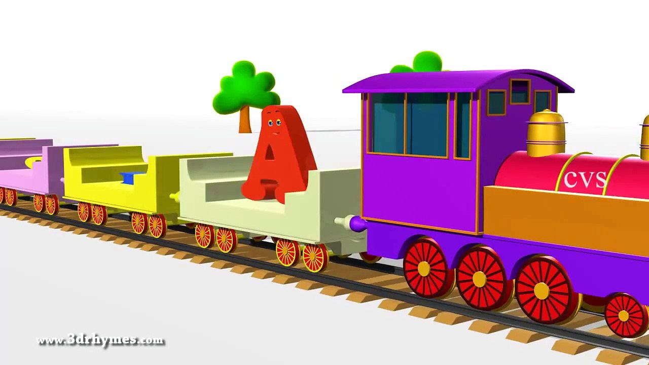 ABCD Alphabet Train song - 3D Animation Alphabet ABC Train Songs for ...