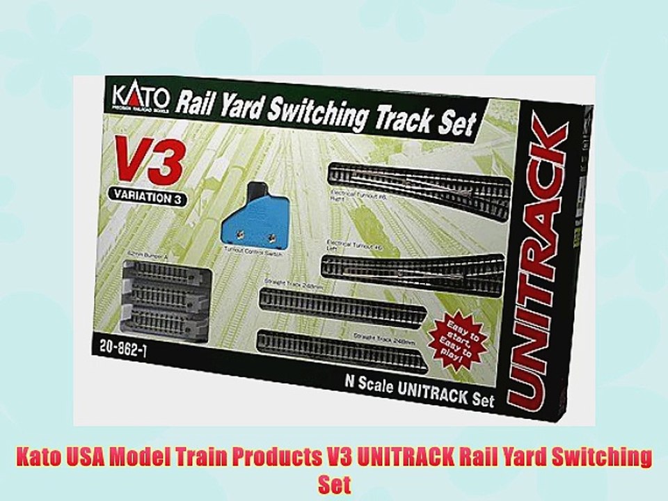 Kato USA Model Train Products V3 UNITRACK Rail Yard Switching Set ...