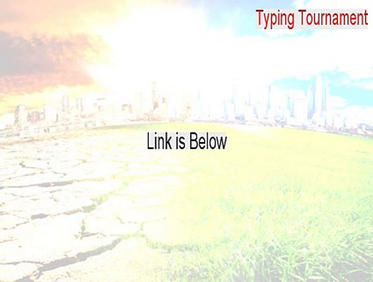 Typing Tournament V2 Crack - waterhunter