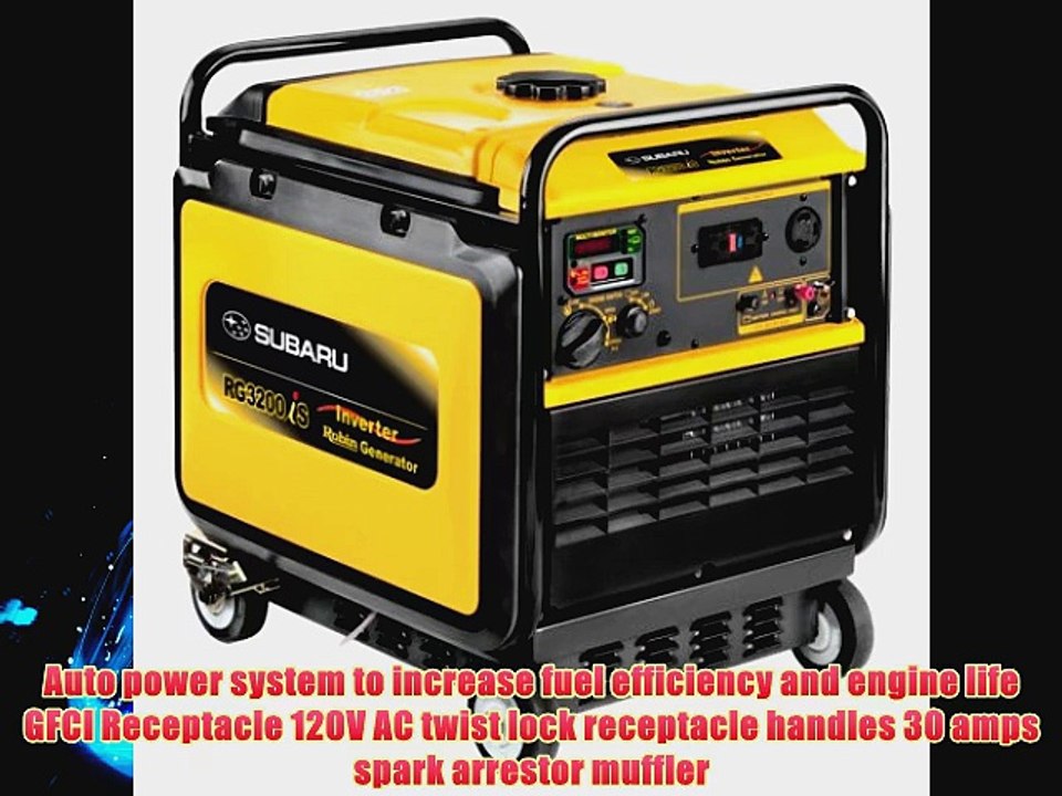 Subaru RG3200iS Inverter Generator 3200-Watt - video Dailymotion