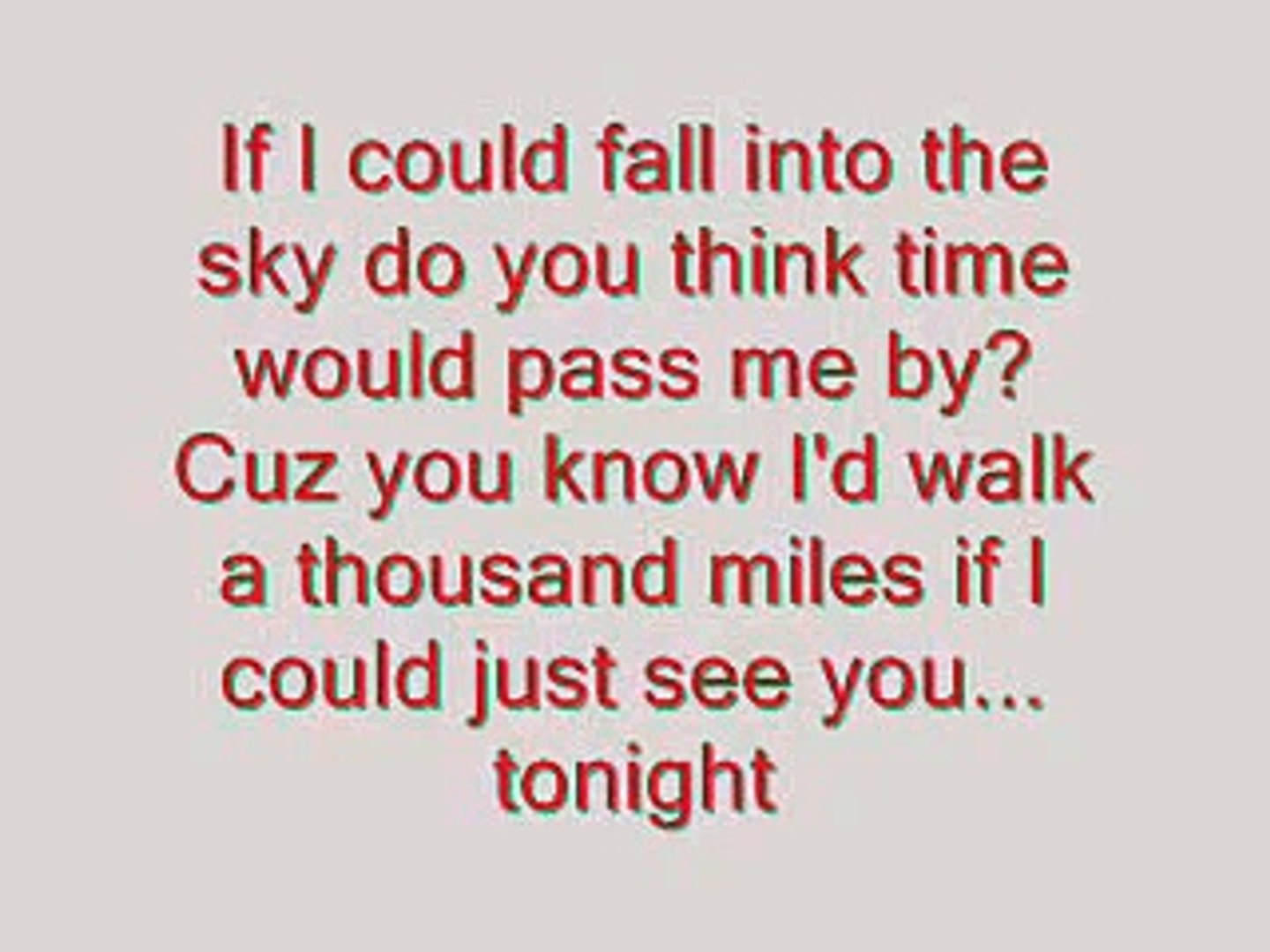 Vanessa Carlton A Thousand Miles Lyrics