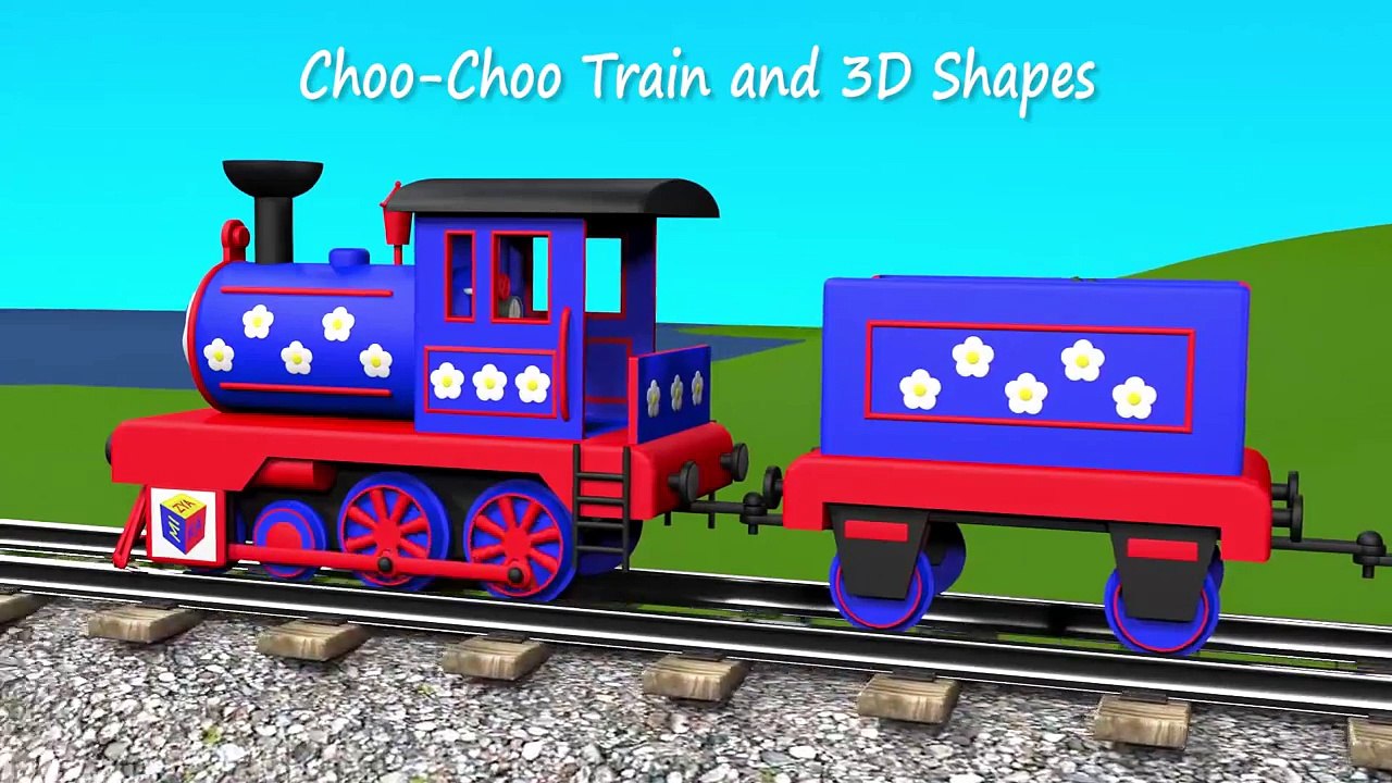 Shapes for kids kindergarten toddlers preschoolers. Shape train. Choo ...