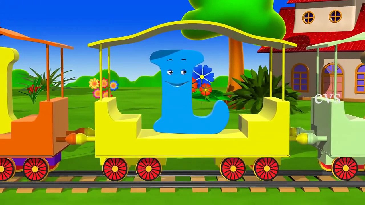 Learn Alphabet Train Song - 3D Animation Alphabet ABC Train song for ...