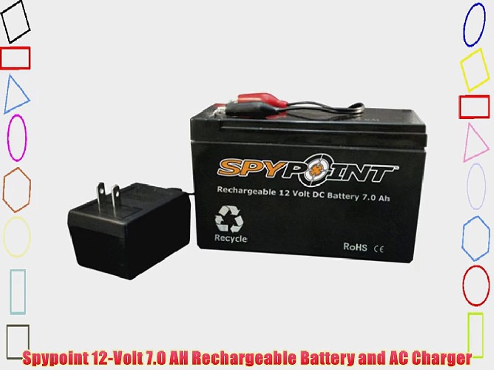 Spypoint 12-Volt 7.0 AH Rechargeable Battery and AC Charger - video ...