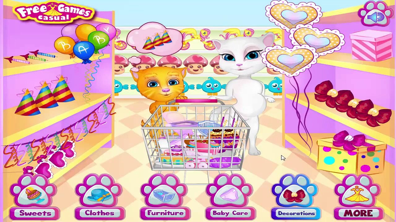 Talking Angela ♥ Pregnant Angela Baby Shopping ♥ Talking Angela New ...