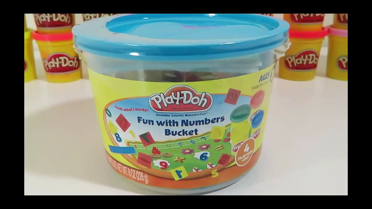 Play Doh Play Doh Fun with Numbers Bucket Playset Learn Simple Math and ...