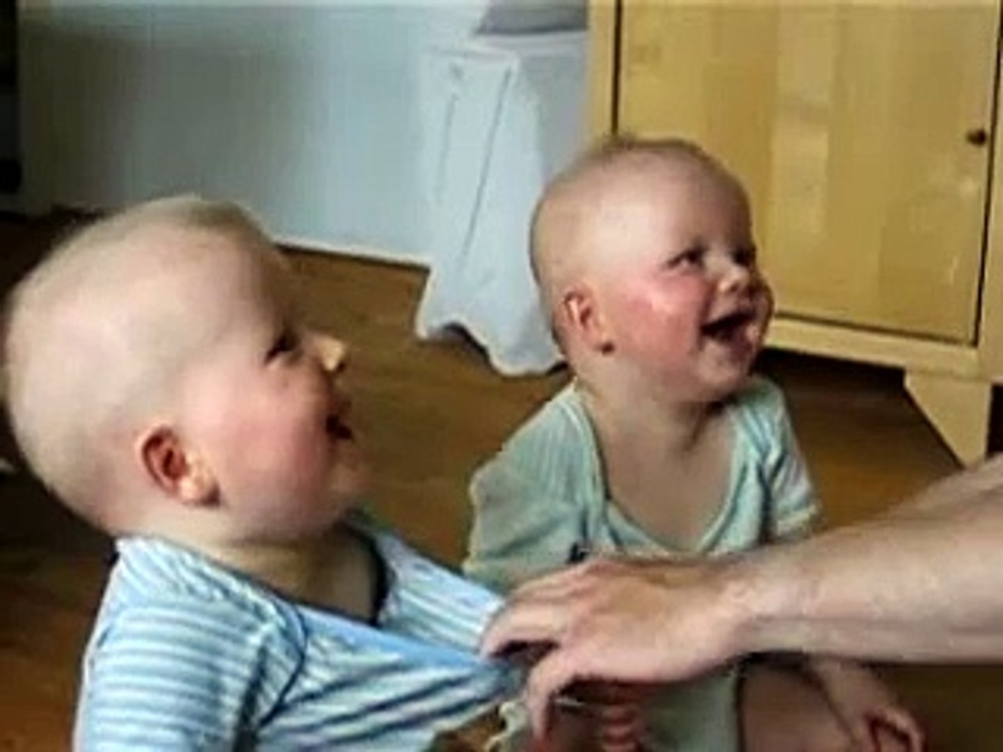 Baby Twins Laughing