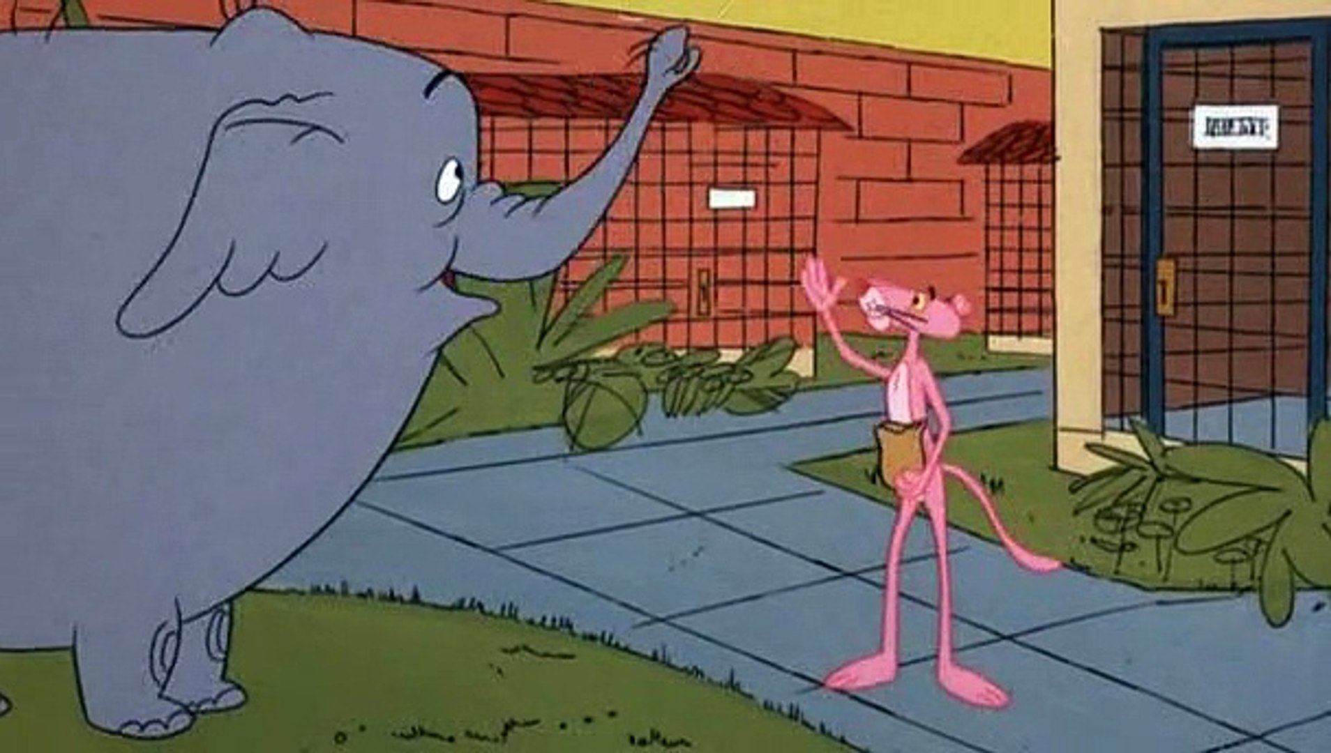Pink Elephant Cartoon