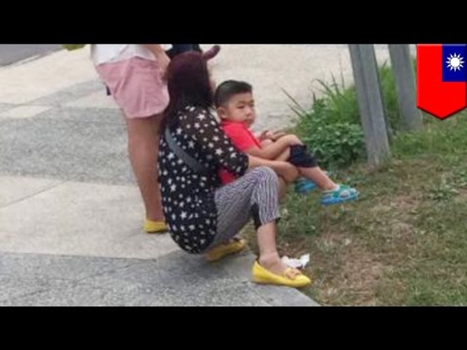 Public crap: Chinese kid poops in public in latest case of PRC visitors ...