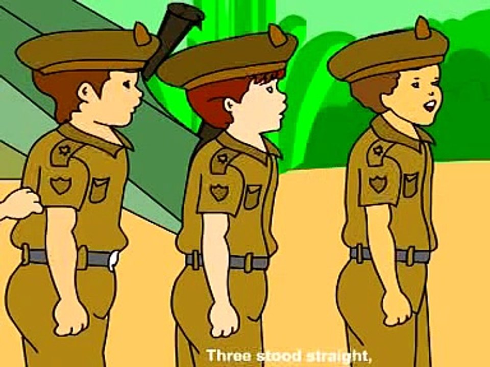 Five Little Soldiers-english rhymes-rhymes for kids-rhymes for children ...