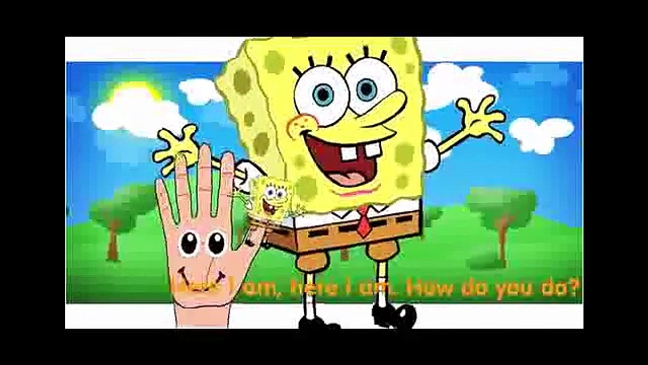 Finger Family Spongebob SquarePants Preschool Cartoons Rhymes for ...