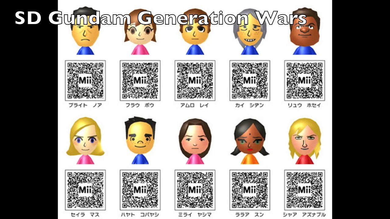 Mii QR Codes Pack 8 - MEGA PACK 1 - Over 70 Miis! - video Dailymotion