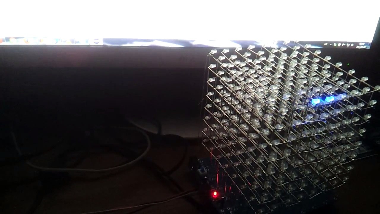 8x8x8 LED Cube animation program - video Dailymotion