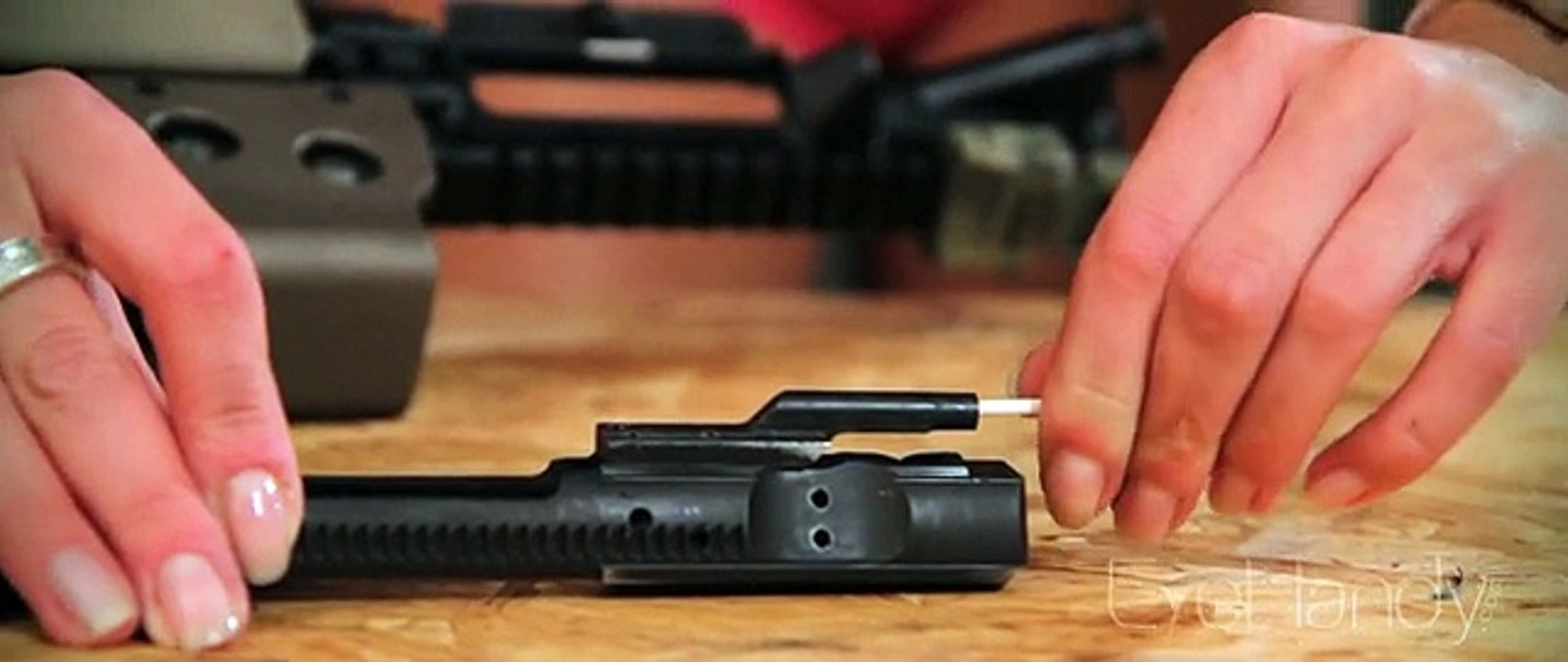 EyeHandy - How To Field Strip and Clean an AR-15 Rifle With Ashley ...