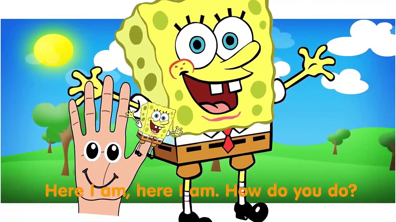 Finger Family Spongebob SquarePants Preschool Cartoons Rhymes for ...