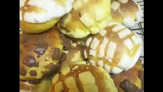 CONCHAS (1) - PAN DULCE MEXICANO - melon pan - Receta Antigua ...
