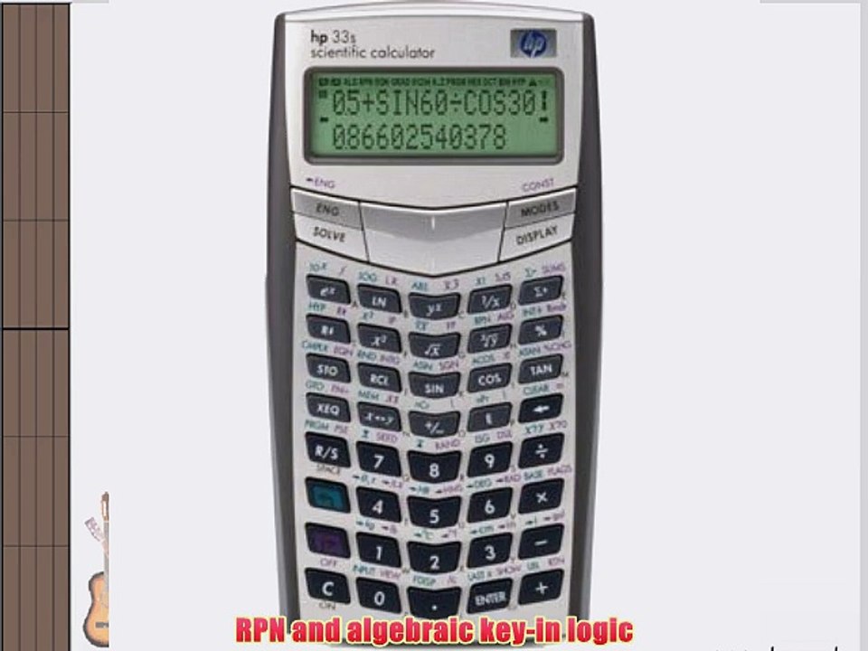 HP 33S Scientific Calculator (F2216A) - video Dailymotion