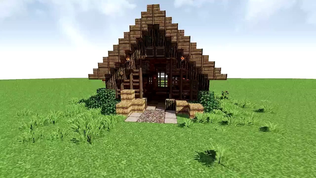 How to build a Horse Stable or Barn - Minecraft Tutorial - video ...