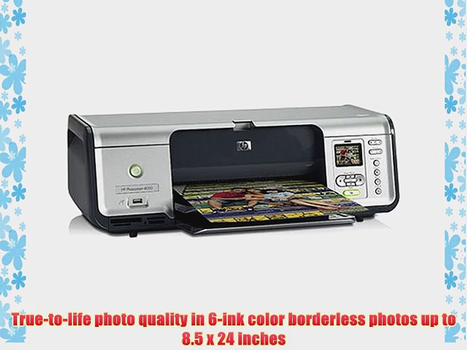 HP Photosmart 8050 Printer (Q6351A#ABA) - video Dailymotion