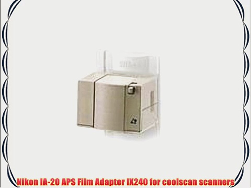 Nikon IA-20 APS Film Adapter IX240 for coolscan scanners - video ...
