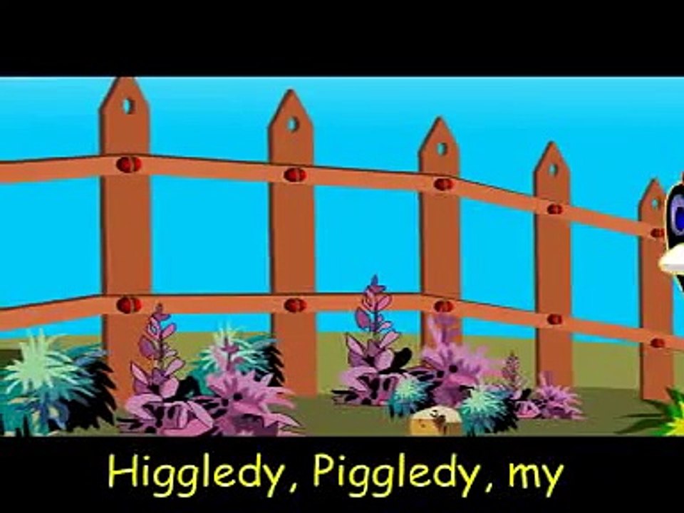 Higgledy Piggledy My Black Hen English Nursery Rhyme For Children ...