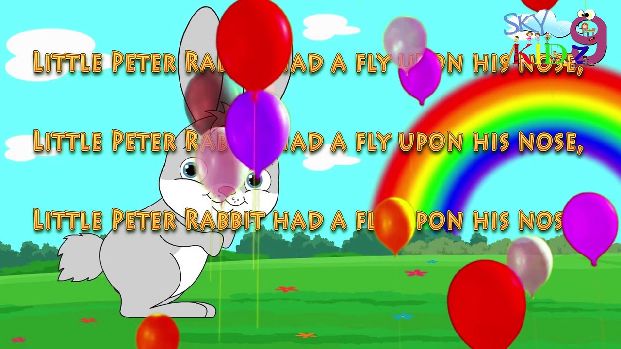 Little Peter Rabbit had a fly upon his nose RHYMES KIDZ - video Dailymotion