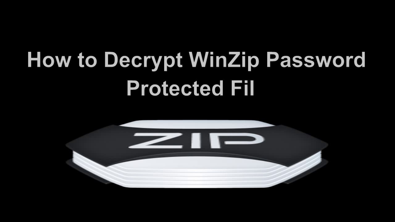 how to decrypt winzip password protected file - video Dailymotion