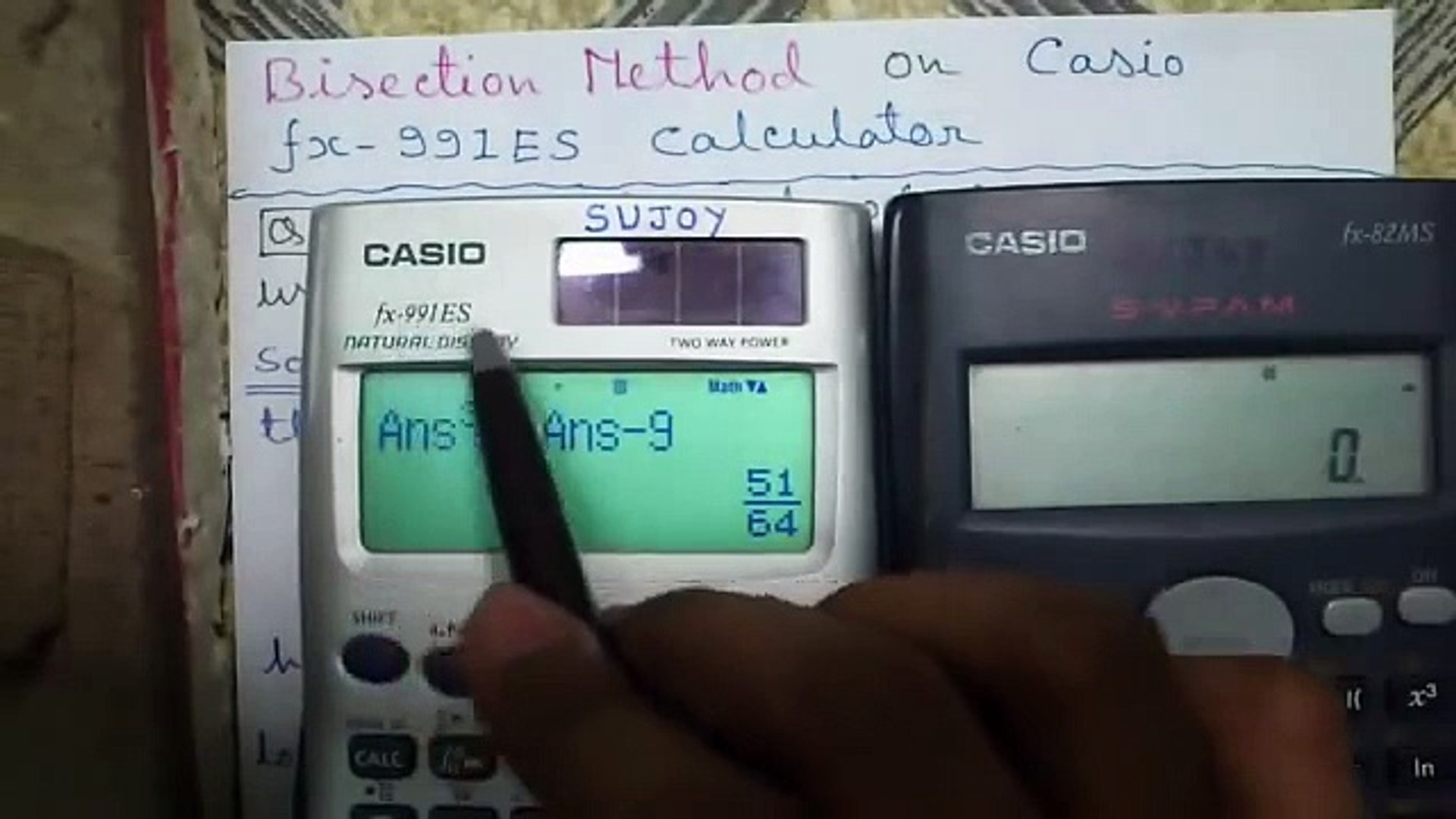 How To Solve Quadratic Equations On Casio Fx82ms