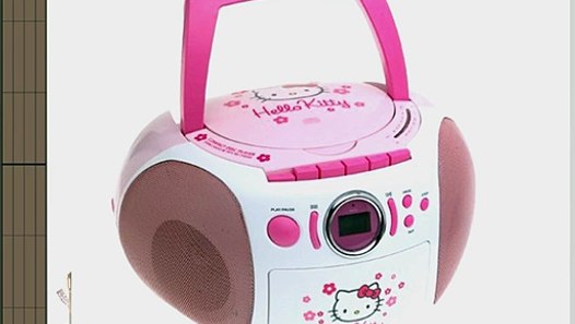Hello Kitty CD Boom Box with AM/FM Stereo Radio - KT2028 - video ...