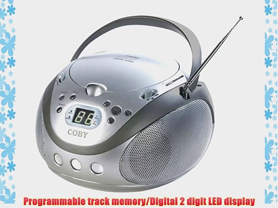 Coby CX-CD241 Portable CD Player with AM/FM Radio (Silver) - video ...