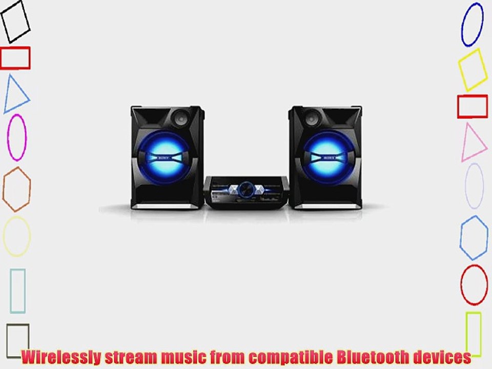 Sony SHAKE-33 2200W Bluetooth Wireless Music System - video Dailymotion