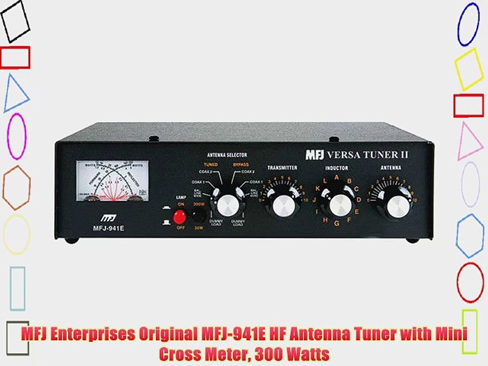 MFJ Enterprises Original MFJ-941E HF Antenna Tuner with Mini Cross ...