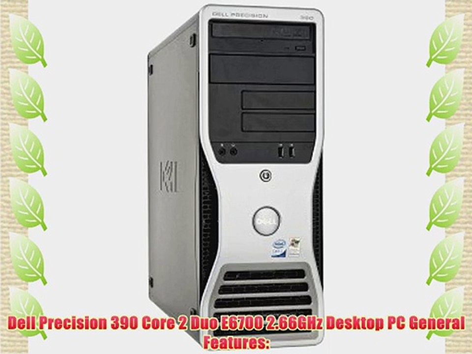 Dell Precision 390 Workstation Core 2 Duo E6700 2.66GHz 4GB 160GB DVD ...