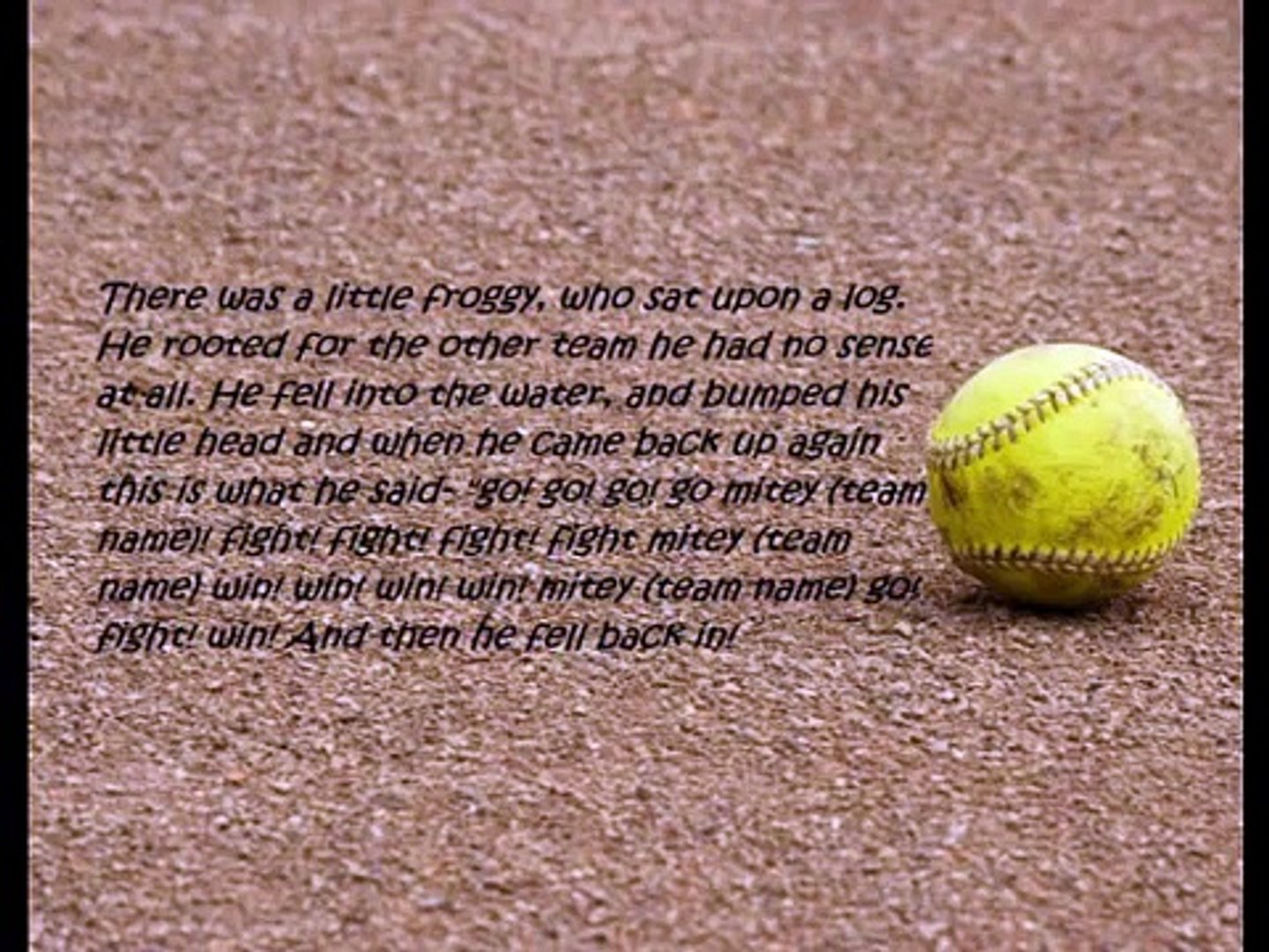 Softball Cheers
