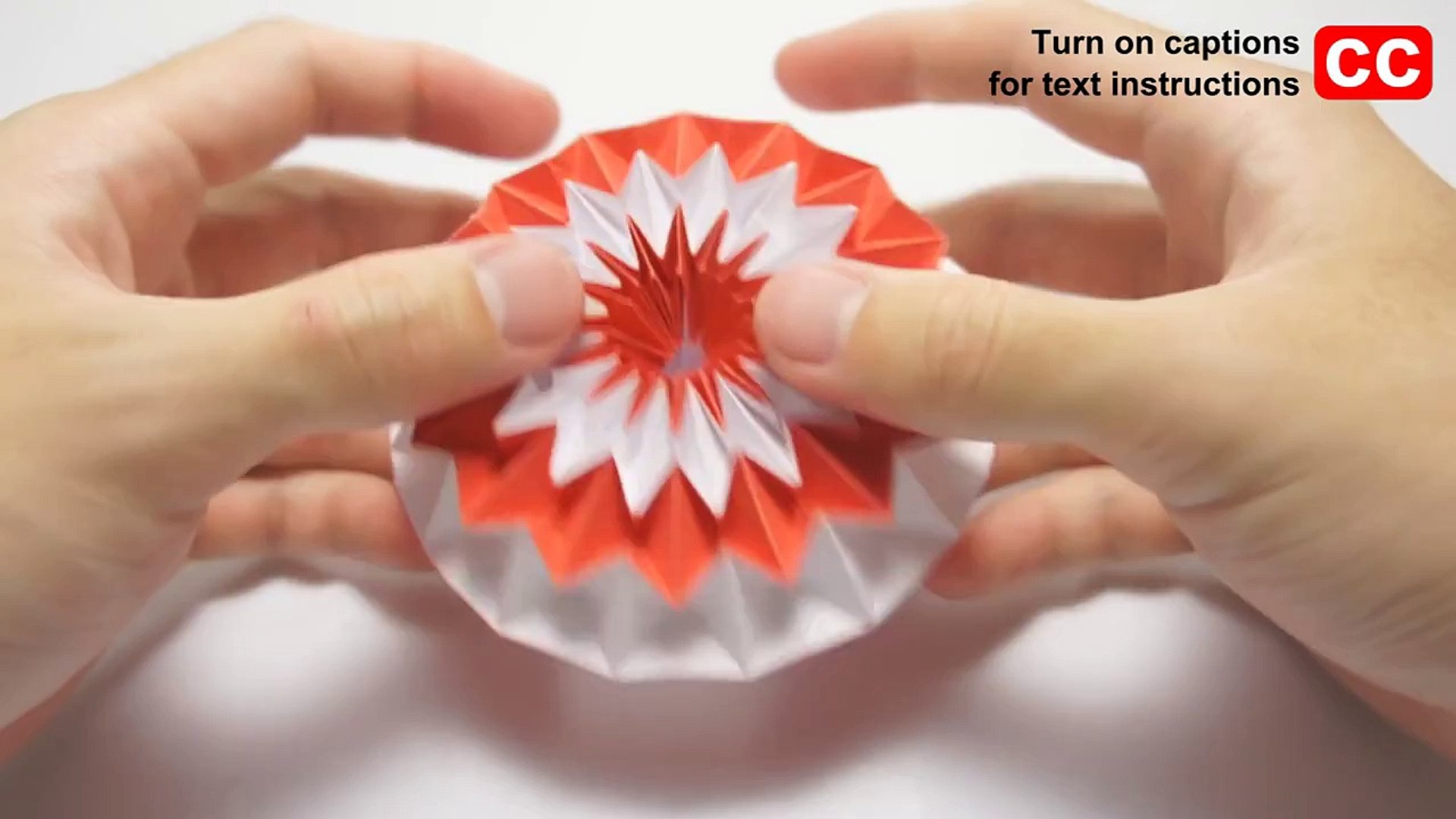 Origami Magic Ball Easy Way 137: Magic Ball – Setting The Crease