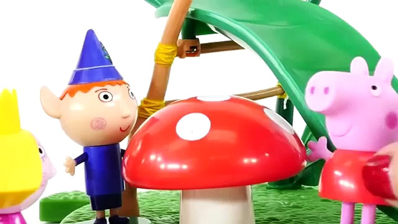 Play Doh Ben & Hollys Delivery Truck Peppa Pig Wise Elf Playdough Ice ...